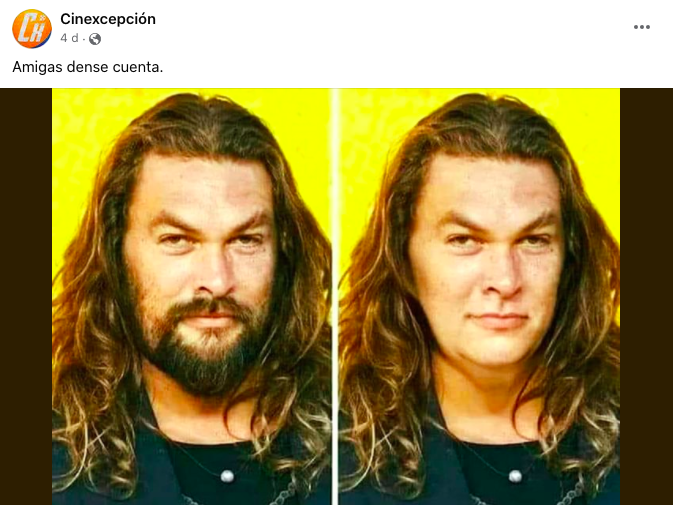 Esta edición muestra cómo se vería Jason Momoa sin barba y no es lo que ...